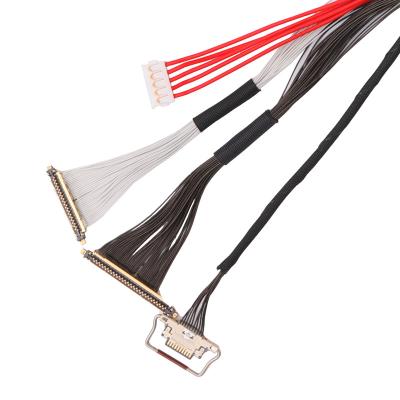 China Pitch 0.25mm 20531-034T-01 To 20633-210T-02S 0.25 mm  cable customize for sale
