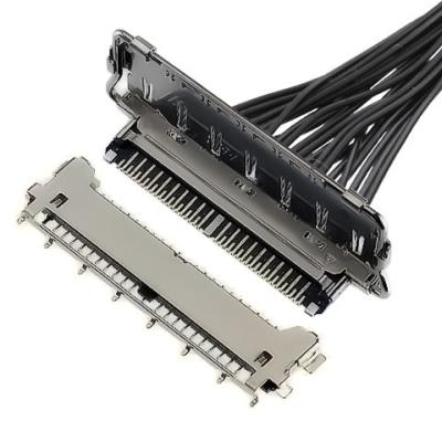 China 40-Pin LVDS Micro-Coaxial Connector 0.25mm Pitch 16.45mm Width Horizontal Mating Type for High-Speed Data Transmission for sale