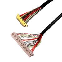 China 0.4mm Pitch 30-Pin LVDS Cable Assembly for LCD Monitors - 0.1A to 1.0A Current Rating, -40℃ to +85℃ Temperature Range for sale