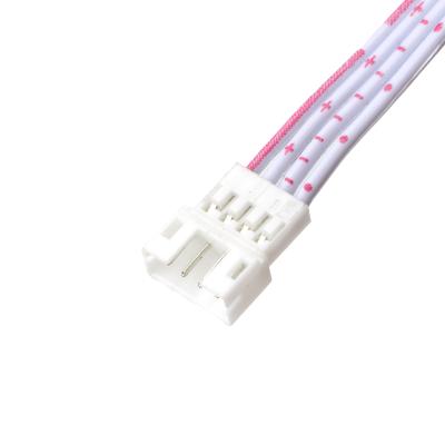 China 4-Pin JST LHE Flat Flexible Ribbon Cable 2.54mm Pitch 250V 3.0A Male to Female Connector for sale