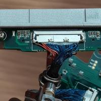 China Custom Length LVDS Micro Coaxial Cable  0.4mm 20453z-030 SD to 20347  With Mechanical Lock for sale