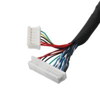 China JAE FI-X30HL To JST SHDR-40V-S-B 40P And JST PHR-6 Connector Cable Lvds Cable Display Application for sale