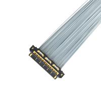 China KEL XSL20-48S Micro-Coax Cable, 0.25mm Pitch, 44AWG PFA, Dual UV Adhesive for sale