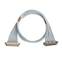 China KEL XSL20-48S Micro-Coax Cable, 0.25mm Pitch, 44AWG PFA, Dual UV Adhesive for sale