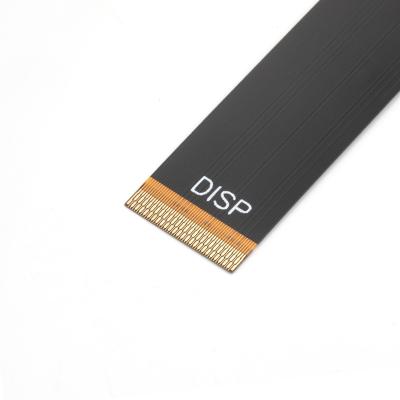 China Double-Sided FPC Cable, 0.1mm Pitch, Gold Plated Contacts, Custom Length for sale