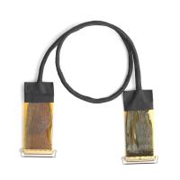 China 50-Pin Micro-Coaxial Cable Assembly with AWG38 Shielded Wire for High-Speed Data for sale