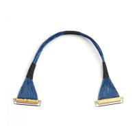 China 50-Pin 0.4mm Pitch Micro-Coax Cable Assembly, UL1354 40AWG, Dual Shielded for sale