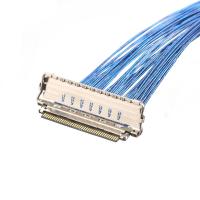 China 40-Pin 0.4mm Pitch Micro-Coaxial Cable Assembly, 40AWG Shielded, 50Ω for sale