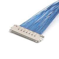 China 40-Pin 0.4mm Pitch Micro-Coaxial Cable Assembly, 40AWG Shielded, 50Ω for sale