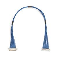 China 40-Pin 0.4mm Pitch Micro-Coaxial Cable Assembly, 40AWG Shielded, 50Ω for sale