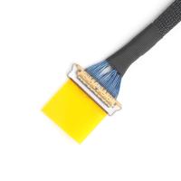 China 30-Pin 0.5mm Micro Coaxial Cable Assembly UL1354 40AWG Blue Shielded for sale
