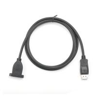 China 20-Pin DisplayPort Male to Female Cable, Shielded 6.0mm OD, 100Ω Impedance for sale