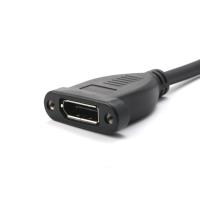 China 20-Pin DisplayPort Male to Female Cable, Shielded 6.0mm OD, 100Ω Impedance for sale