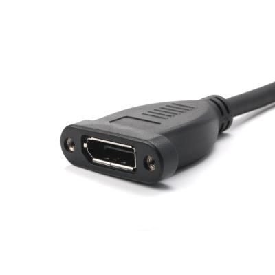 China 20-Pin DisplayPort Male to Female Cable, Shielded 6.0mm OD, 100Ω Impedance for sale