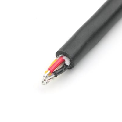 China UL2725 Custom Wire Harness, 26AWG 4-Wire + AL Shield, Stripped Ends for sale