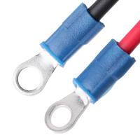 China M4 Stud Ring Terminal Cable Assembly - 16AWG UL1015 PVC Wire with 300V Rating and 10A Capacity for sale