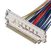 China LVDS Flat Ribbon Cable Assembly - 34AWG/40# Shielded Wire - Dual Connector Ends for sale