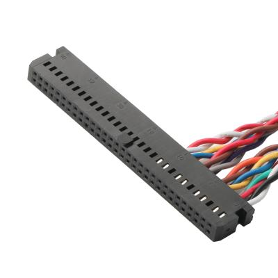 China 40-Pin to Dual DB15 Breakout Harness - UL1007 22AWG 300V Shielded Cable for sale
