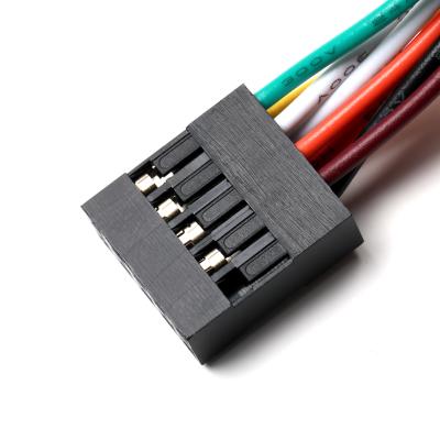 China Molex 2.54mm 10-Pin Front Panel Cable Assembly for Custom OEM Applications for sale