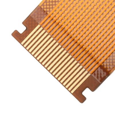 China Custom High-Density FPC Cable Assembly with Gold Fingers and PI Stiffener for sale