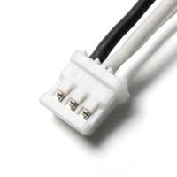 China 3-Pin 1.50mm Pitch Silicone Wire Harness Assembly with Crimped Socket Terminals for sale