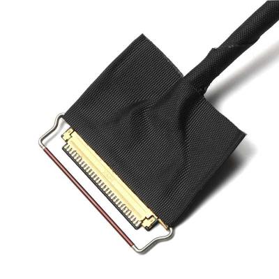 China Custom 20453 50Pin to 30Pin Micro Coax Display Cable Assembly for LCD Driver Boards for sale