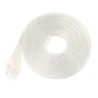 China Custom Transparent Polarized Two-Prong Power Cord Assembly with 18AWG SPT-2 Cable for sale
