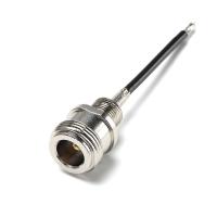 China Custom N Female Bulkhead RF Pigtail Cable Assembly with RG174 Coaxial Cable for sale