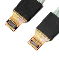 China Custom 30 Pin Micro Coax LCD Display Cable Assembly 0.4mm Pitch 200mm for sale