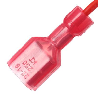 China Custom EMI Filtered Capacitor Wiring Harness with Ferrite Core and 6.3mm Terminals for sale