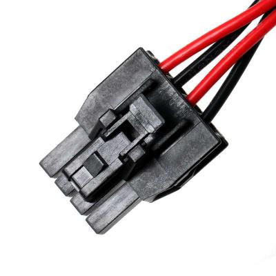 China 4 Pin Nano-Fit to MTA156 Power Supply Cable Assembly 15V AWG22 Custom Wire Harness for sale