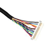 China Custom 28AWG LVDS Cable Assembly with 0.5mm Pitch Connector for Display Systems for sale