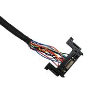 China Custom 28AWG LVDS Cable Assembly with 0.5mm Pitch Connector for Display Systems for sale