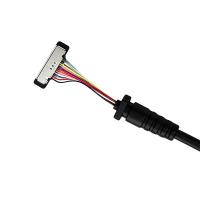 China Custom 42AWG Micro Coaxial Cable Assembly 14-Pin 50 Ohm 150mm for Signal for sale