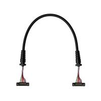 China Custom 42AWG Micro Coaxial Cable Assembly 14-Pin 50 Ohm 150mm for Signal for sale