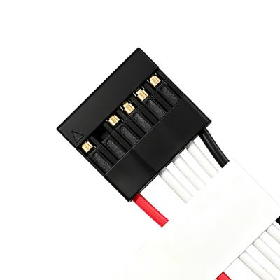 China 50mm 6-Wire Wire Harness with HX25402-6Y Connectors Custom UL1007 24AWG for sale