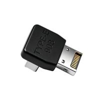 China 90-Degree Type-E to USB-A Adapter 10Gbps Right Angle Unibody Shell for PC Motherboard for sale