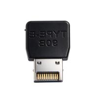 China 90-Degree Type-E to USB-A Adapter 10Gbps Right Angle Unibody Shell for PC Motherboard for sale