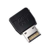 China 90-Degree Type-E to USB-A Adapter 10Gbps Right Angle Unibody Shell for PC Motherboard for sale