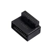 China 90-Degree USB 3.0 19/20-Pin Motherboard Adapter with Molded Design for sale