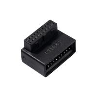 China 90-Degree USB 3.0 19/20-Pin Motherboard Adapter with Molded Design for sale