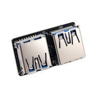 China Dual-Angle USB 3.0 Type-A Expansion Bracket for Internal Motherboard Headers for sale