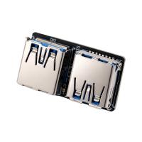 China Dual-Angle USB 3.0 Type-A Expansion Bracket for Internal Motherboard Headers for sale