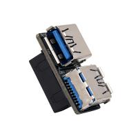 China Dual-Angle USB 3.0 Type-A Expansion Bracket for Internal Motherboard Headers for sale