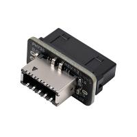 China USB 3.0 19 Pin to Vertical USB Type E Front Panel Adapter Motherboard Converter for sale