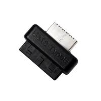China USB 3.0 19 Pin to Vertical USB Type E Front Panel Adapter Molded One Piece Construction for sale