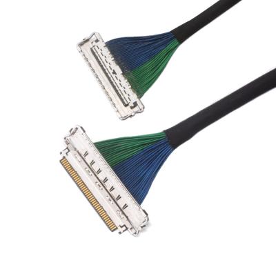 China 60-Pin Micro Coaxial Cable 0.4mm Pitch with EMI Shielding for LVDS eDP Transmission up to 20 Gbps for sale