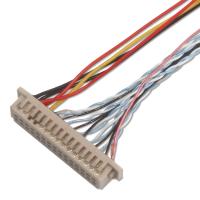 China 1.25mm 0.5mm Lvds Coaxial Cable Df13 30ds 1.25 To 20453-240T-03 0.5mm pitch for sale