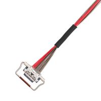 China 10P Lvds Micro Coaxial Cable Length Custom 0.4mm Pitch 20633-310T-01S for sale