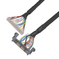 China 1.25mm DF14-30S-1.25C to JAE 0.5mm FI-RE51HL LVDS EDP Cable Assembly for sale